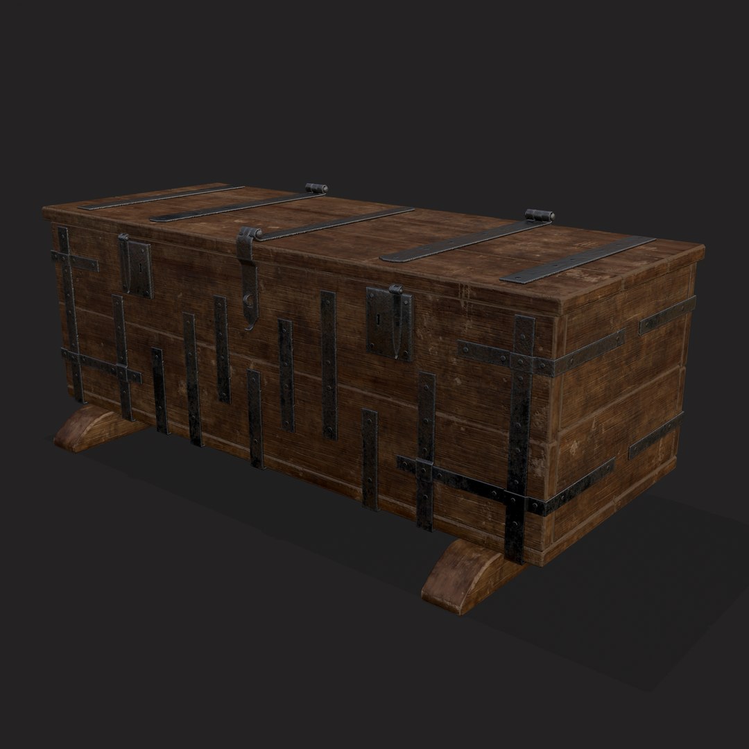 Iron Bound Chest 3D Model - TurboSquid 1908903
