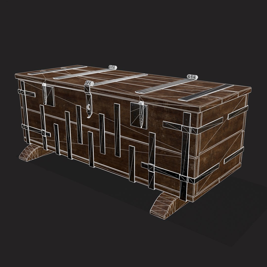 Iron Bound Chest 3D Model - TurboSquid 1908903