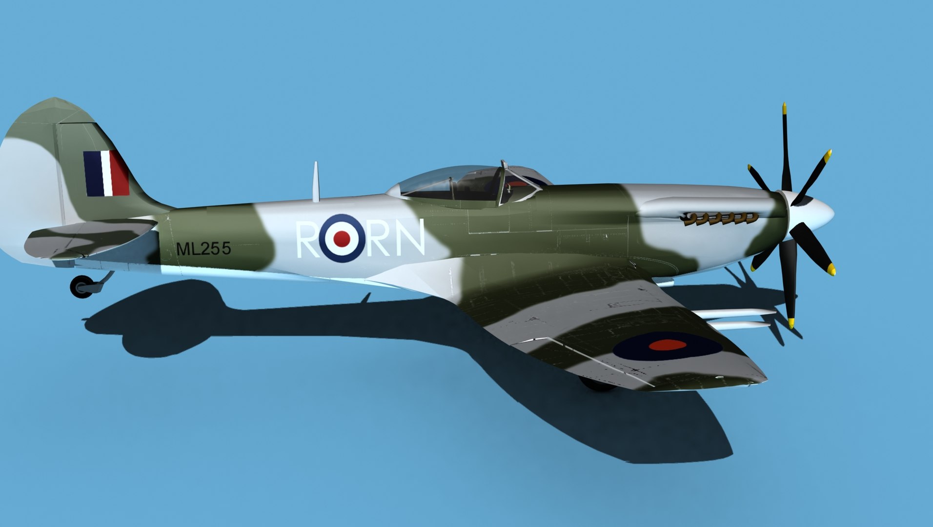 3D Supermarine Spitfire Mk XXIII V02 - TurboSquid 1926321