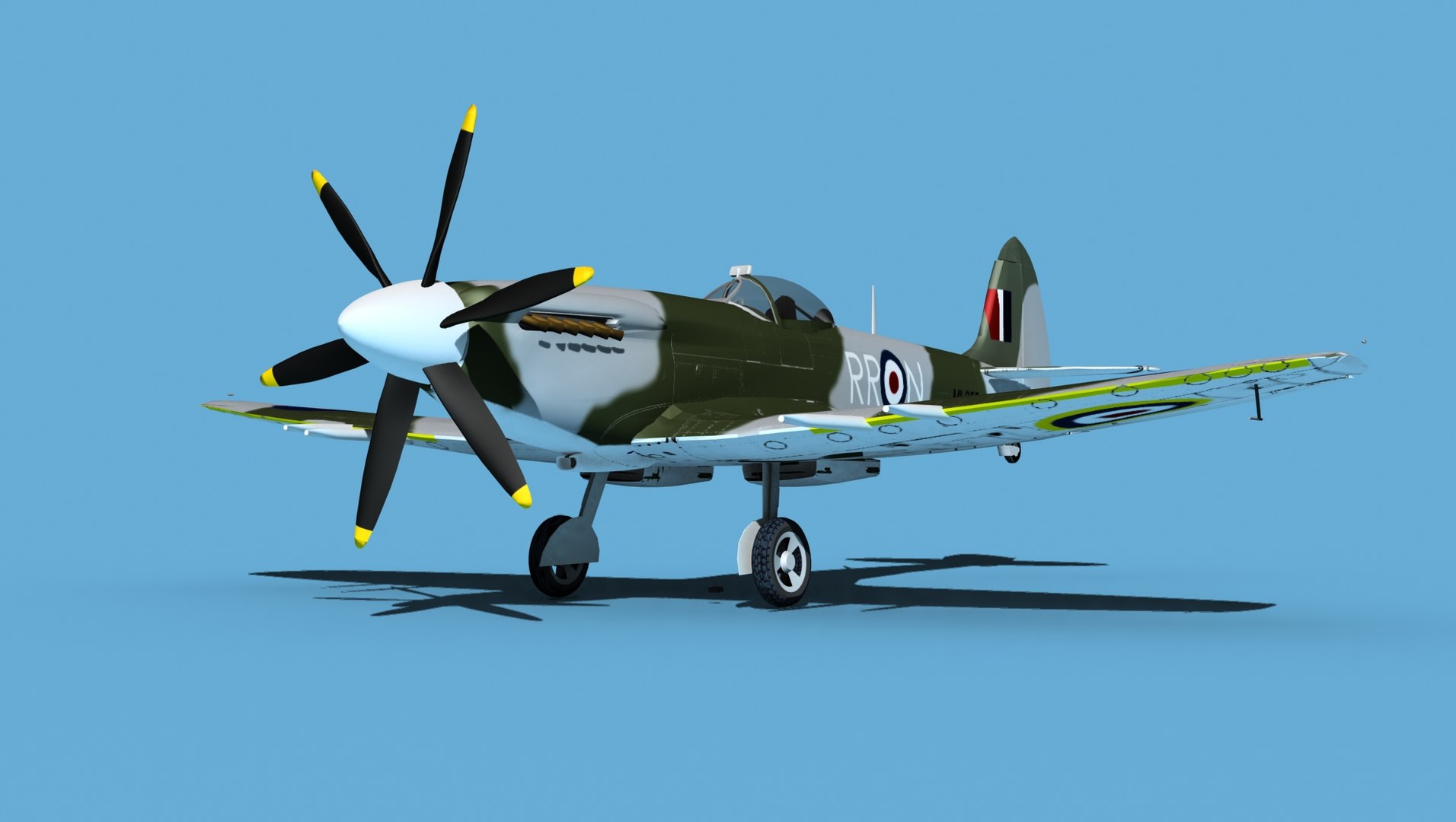 3D Supermarine Spitfire Mk XXIII V02 - TurboSquid 1926321