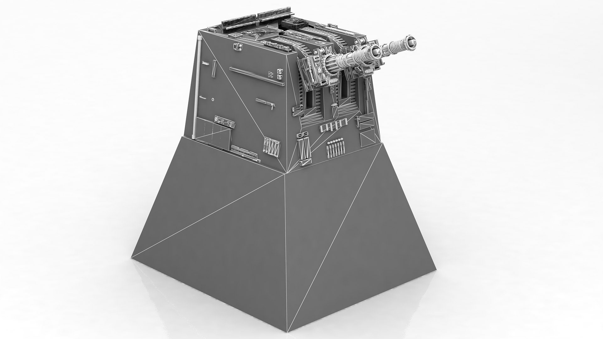 Wars Turret Laser Cannon 3D Model - TurboSquid 1642983