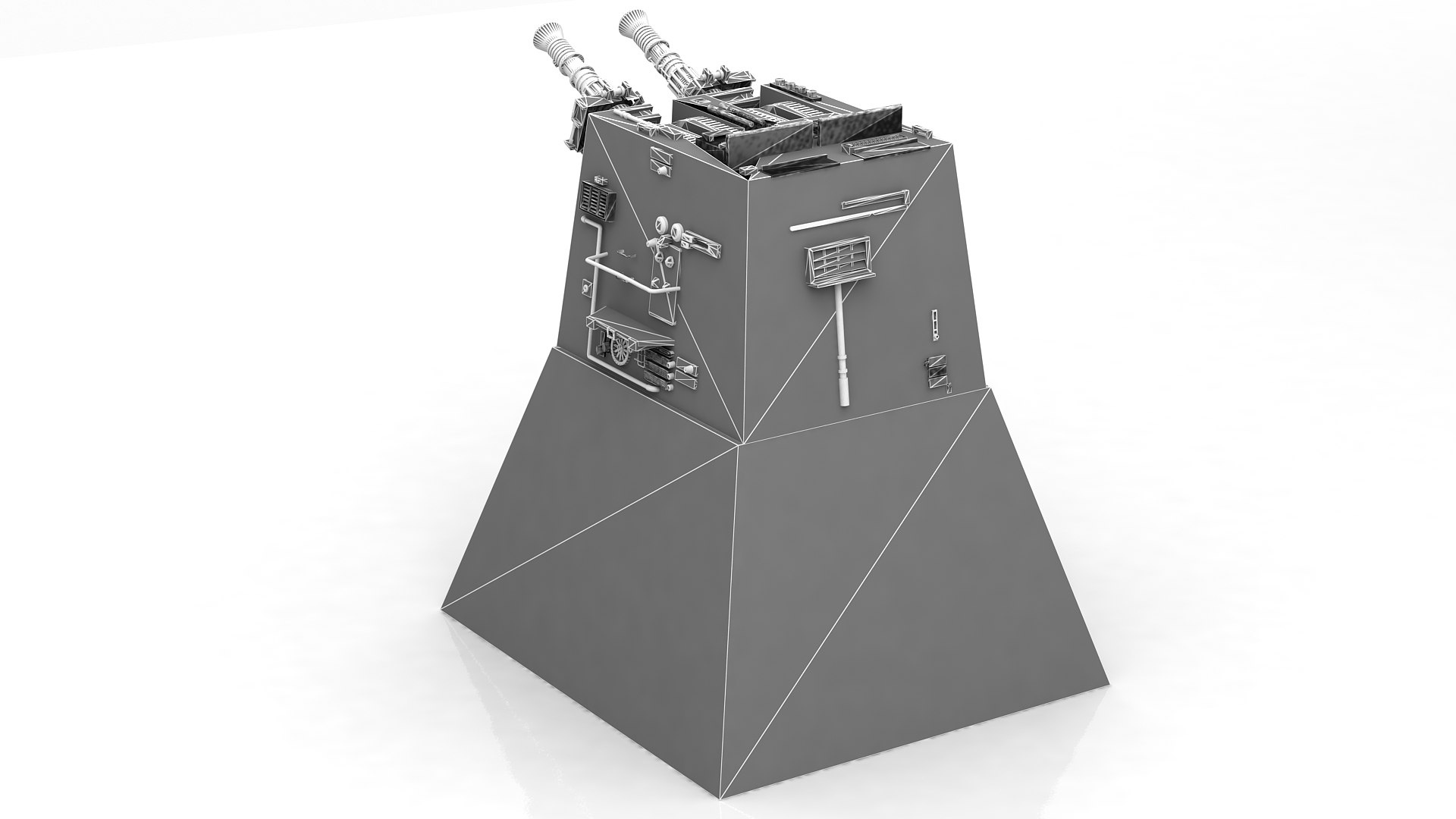 Wars Turret Laser Cannon 3D Model - TurboSquid 1642983