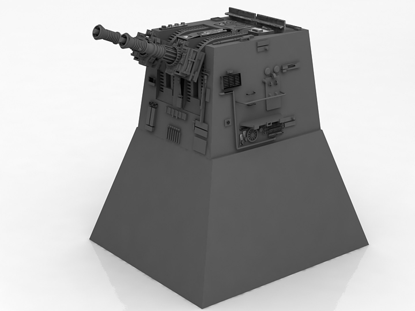Wars Turret Laser Cannon 3D Model - TurboSquid 1642983