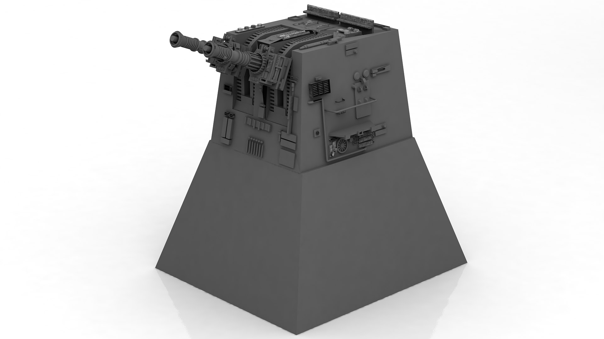 Wars Turret Laser Cannon 3D Model - TurboSquid 1642983