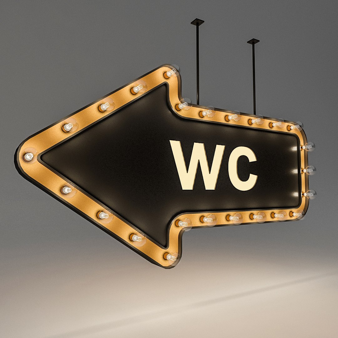 Bulb Loft Signage 3D Model - TurboSquid 1421755