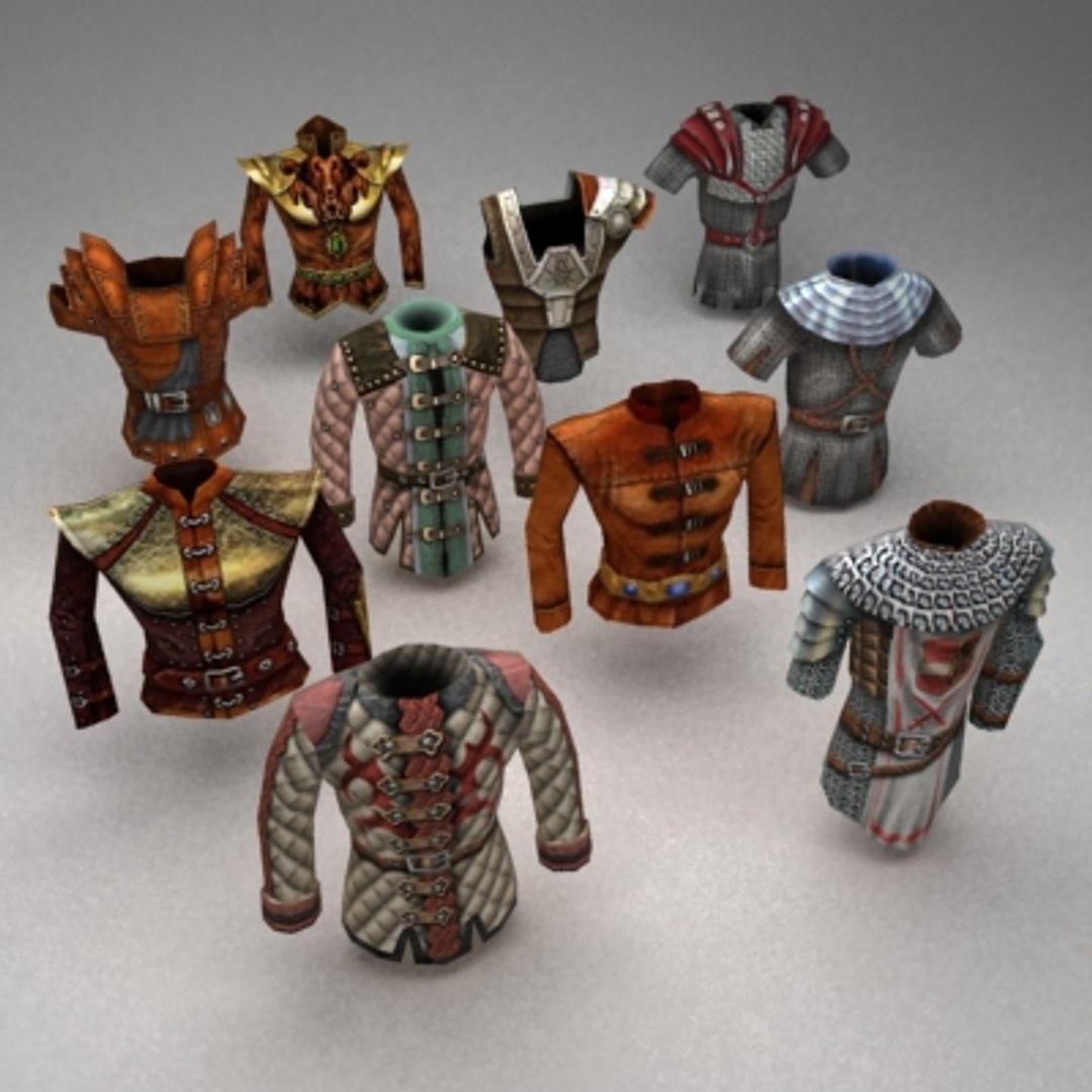 Fantasy Armor Set 1 3d Model