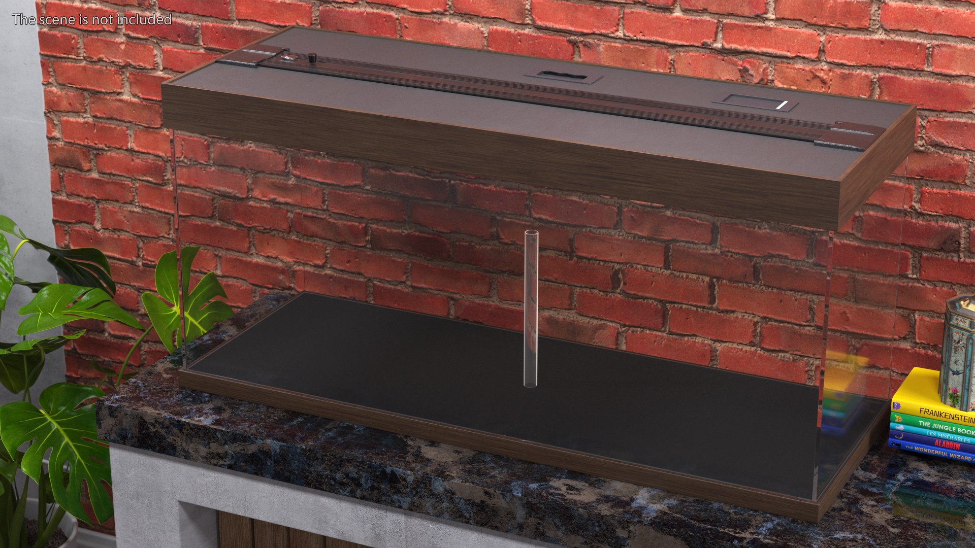 3D Wooden Aquarium Tank Long Empty - TurboSquid 2135135