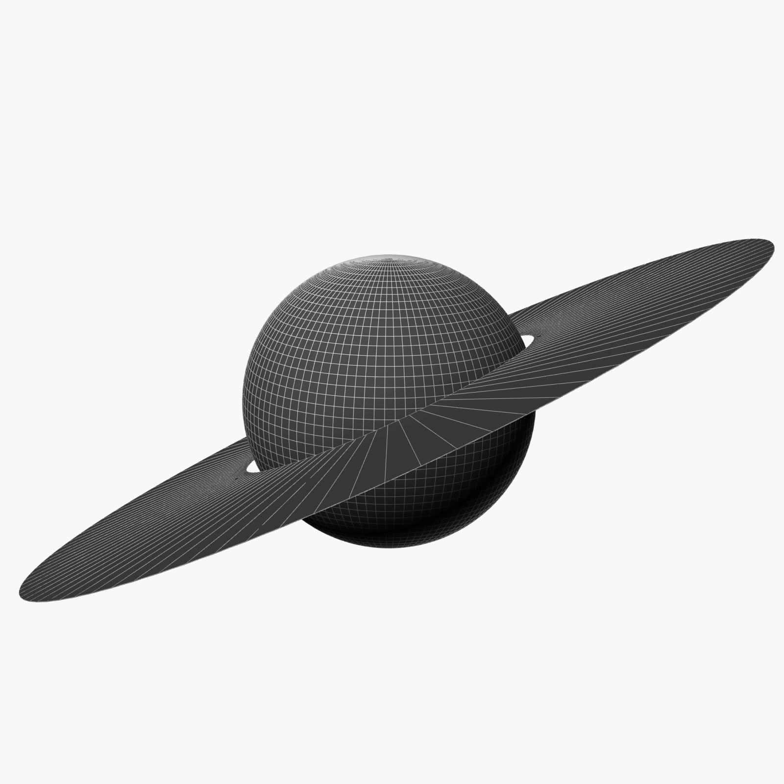 planet rotate ring 3d model