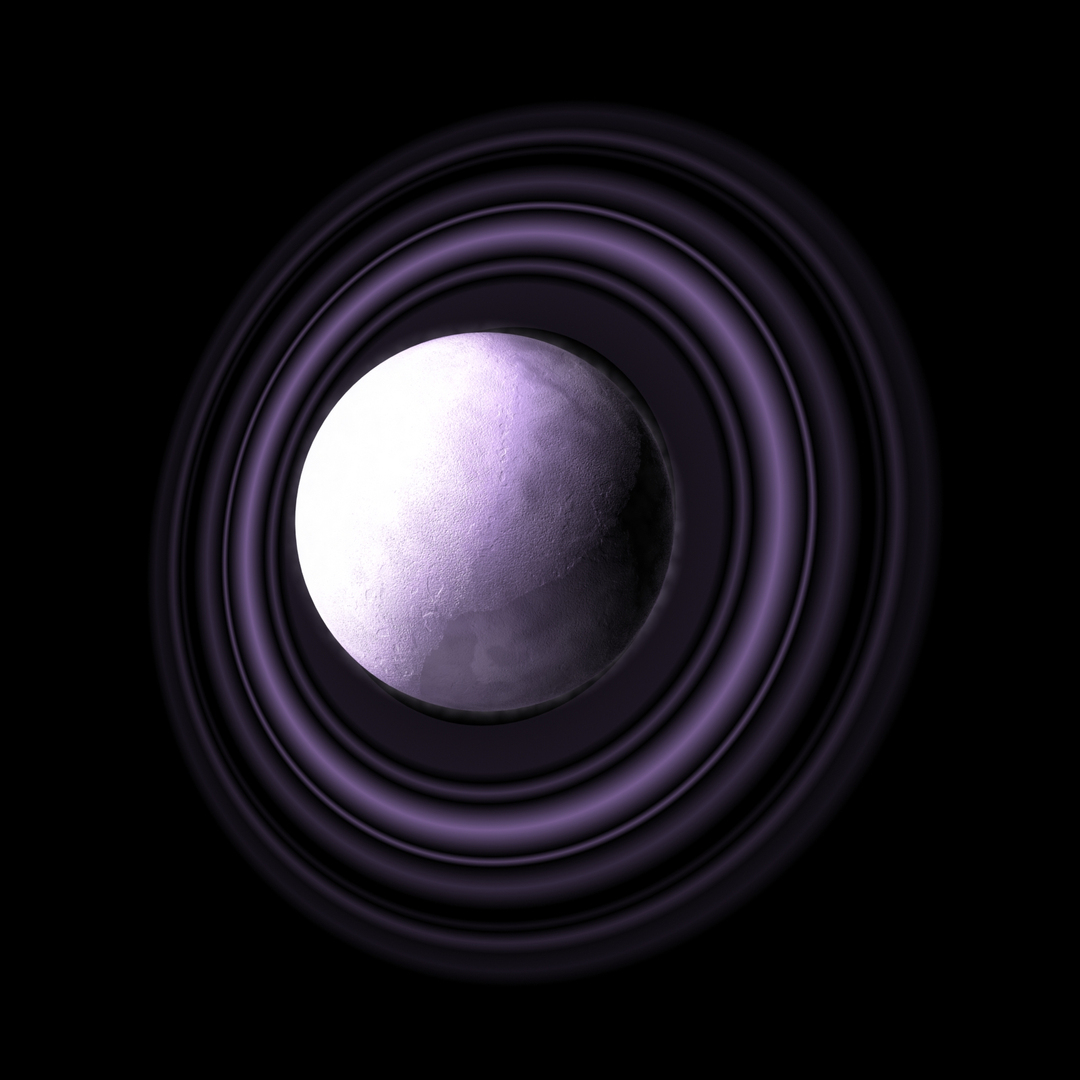 planet rotate ring 3d model