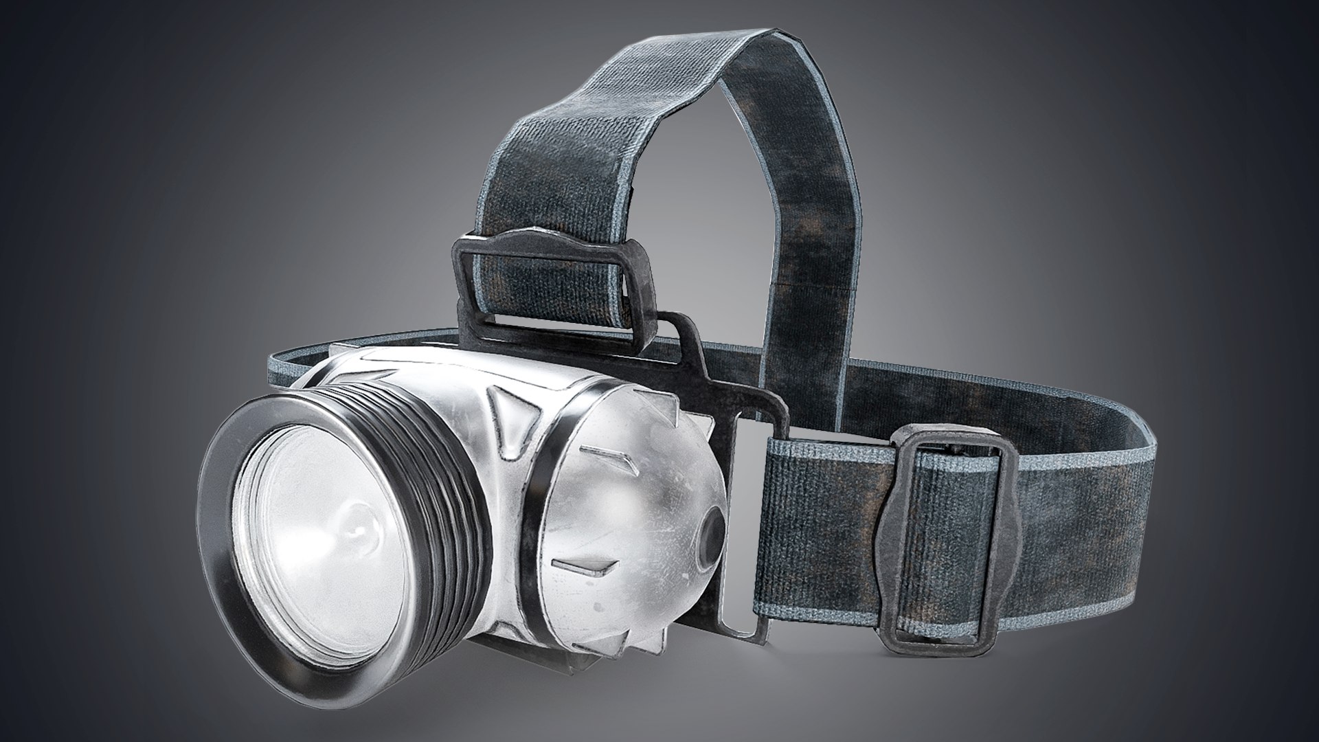 3D Modern headlamp flashlight on a strap model - TurboSquid 1866588