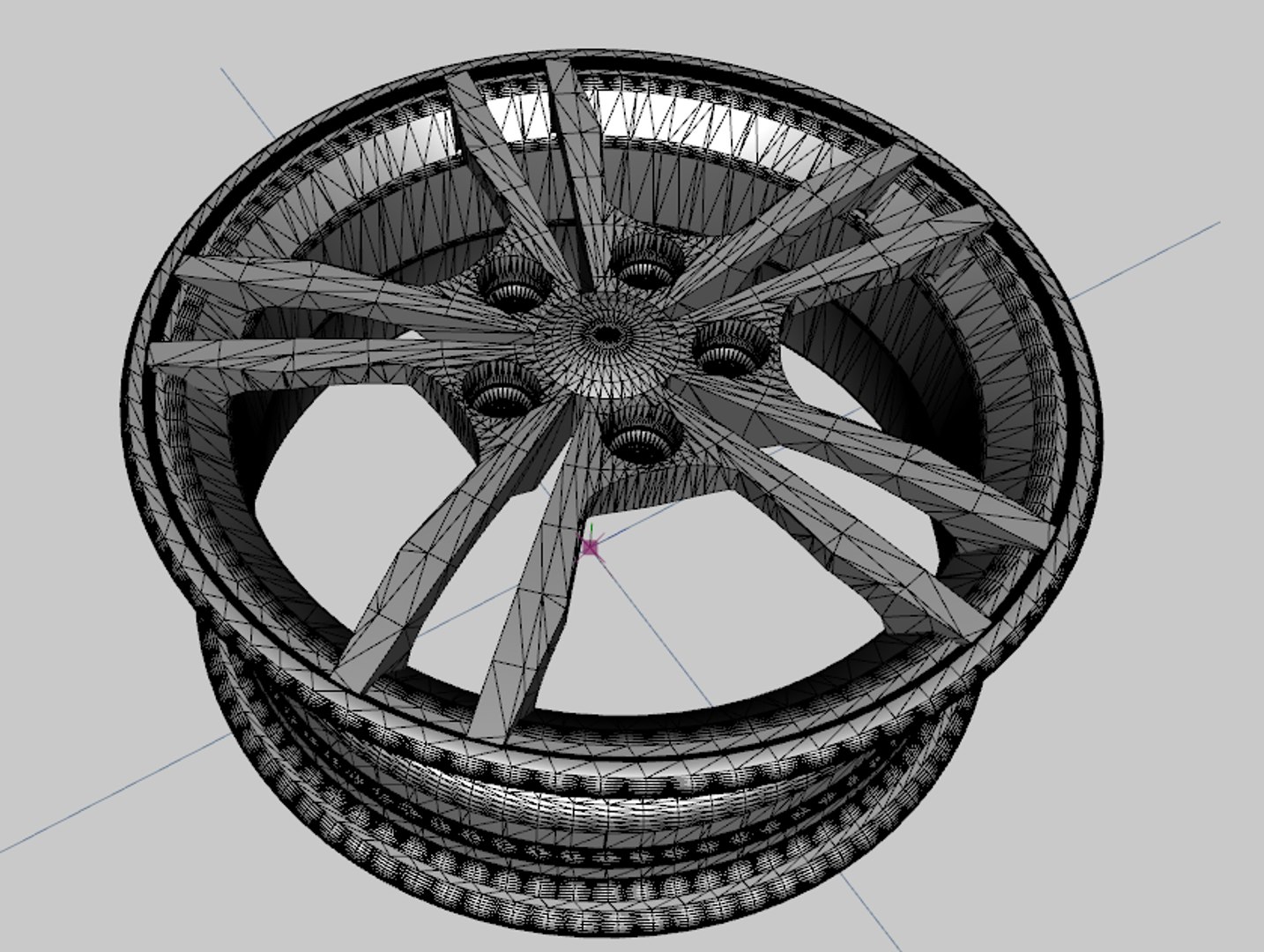 sport rim 3d obj
