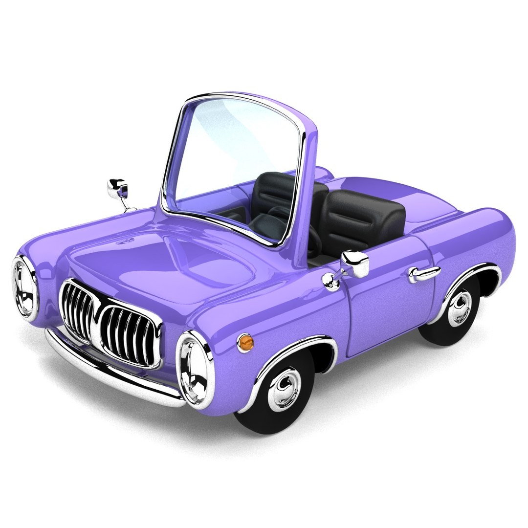 Cartoon Cabriolet Obj