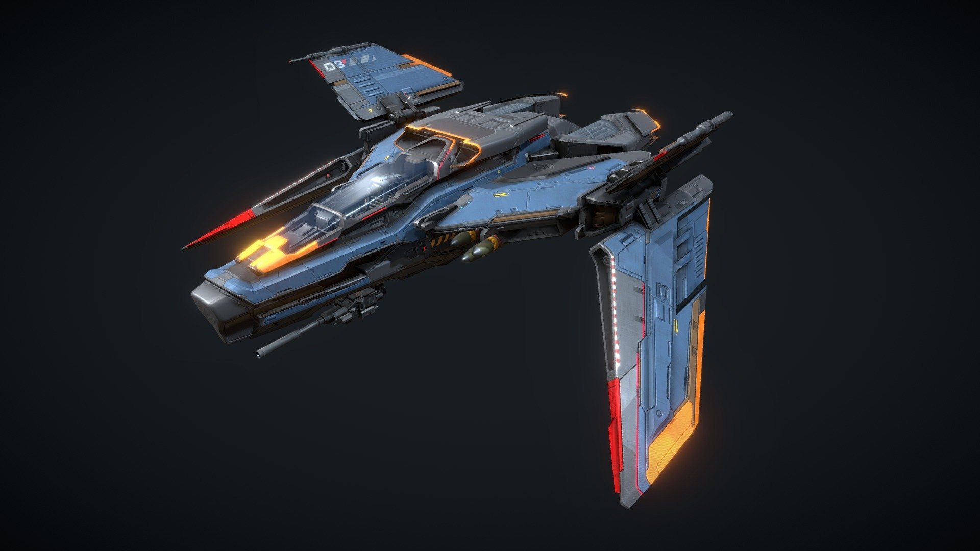 sf tiger fighter 3D 모델 - TurboSquid 1947849