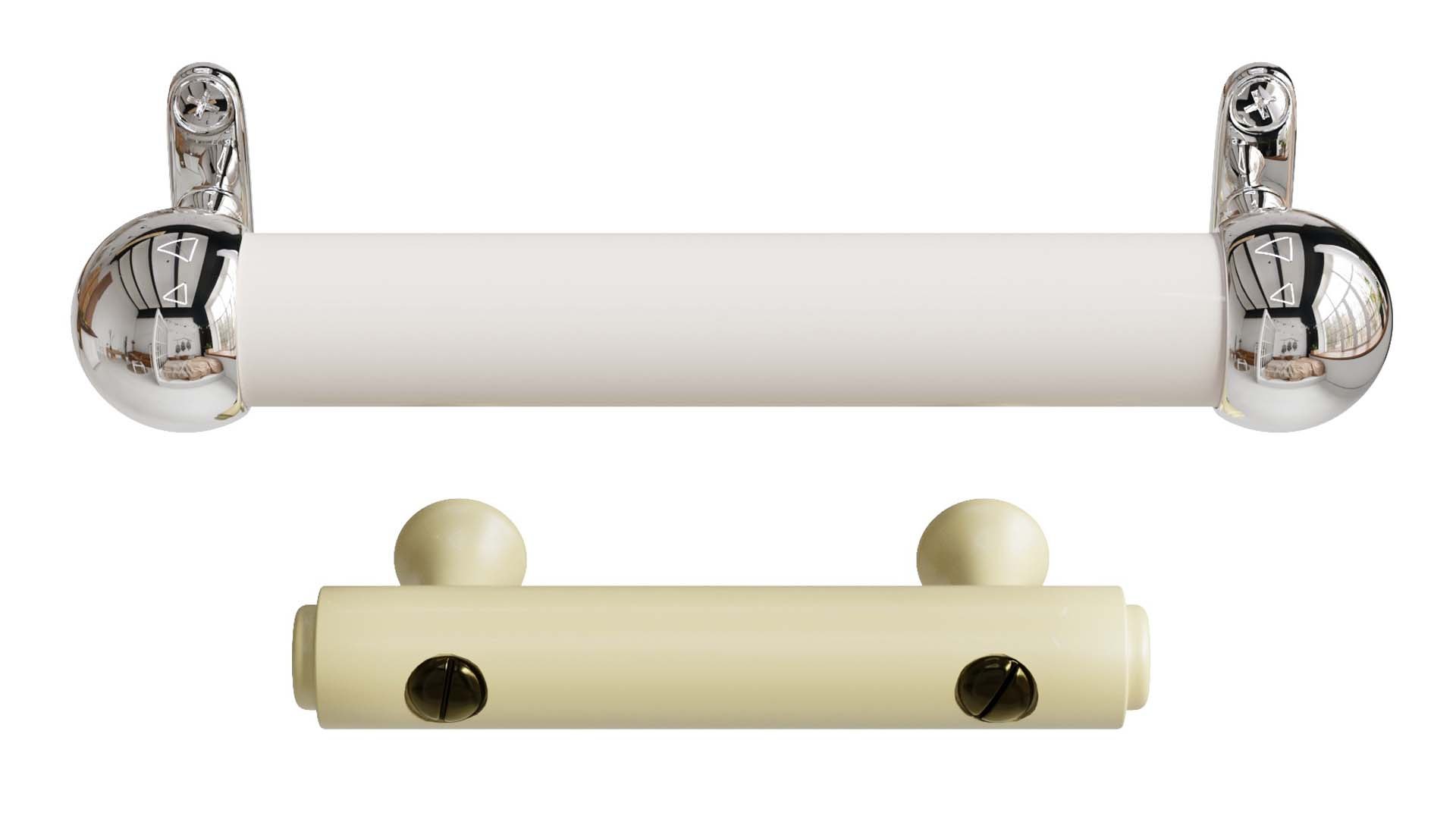 Vintage Cream Cupboard Drawer Handles Model - TurboSquid 2343758