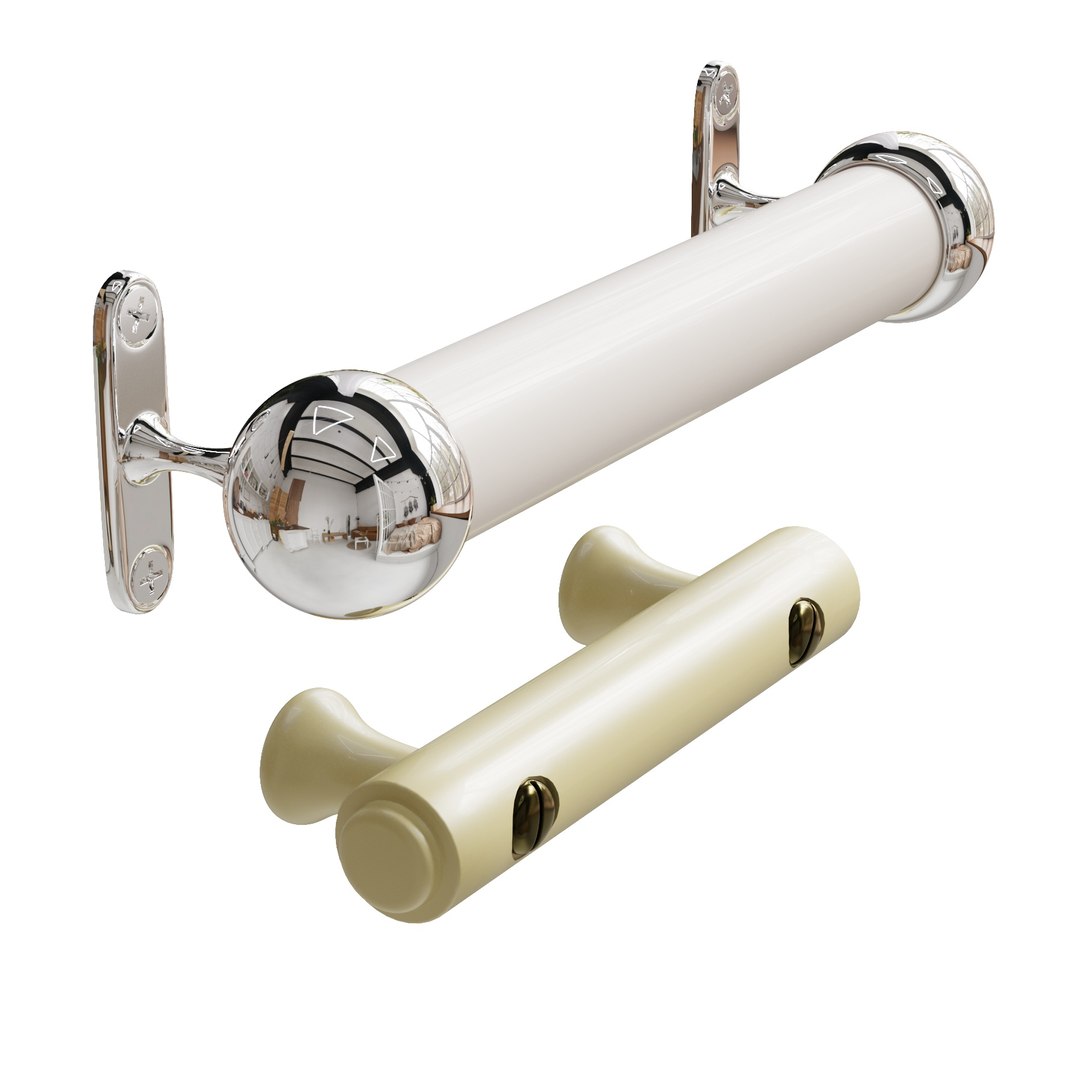 Vintage Cream Cupboard Drawer Handles Model - TurboSquid 2343758