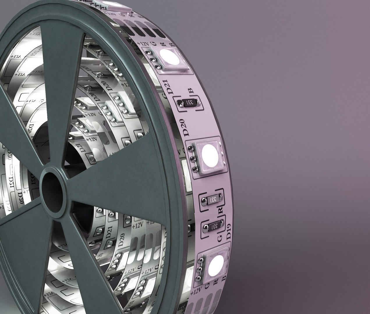 3D led tape - TurboSquid 1692766