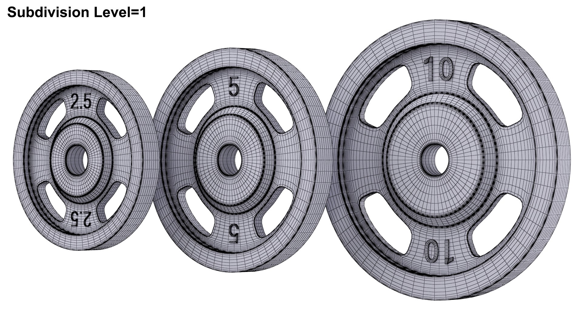 3D Barbell Plate Set Model - TurboSquid 2086568