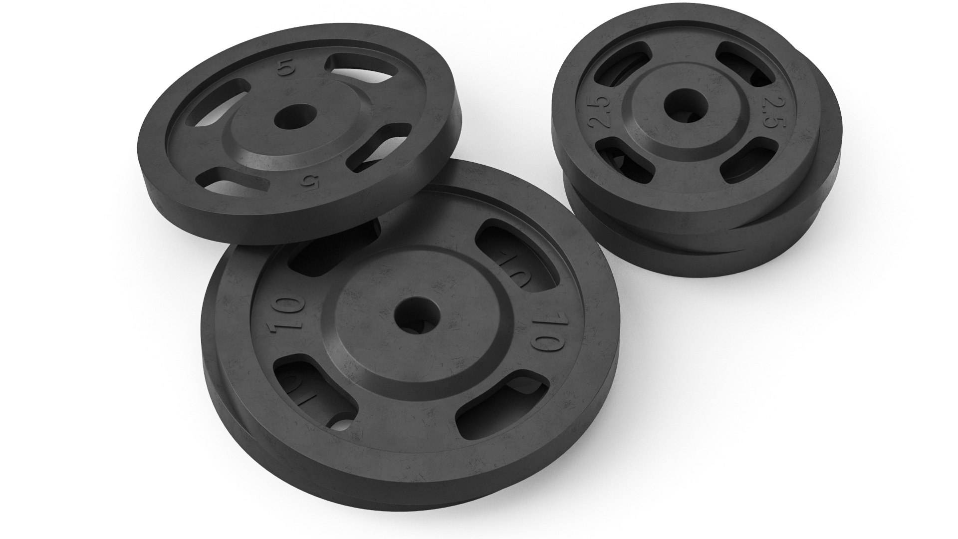3D Barbell Plate Set Model - TurboSquid 2086568