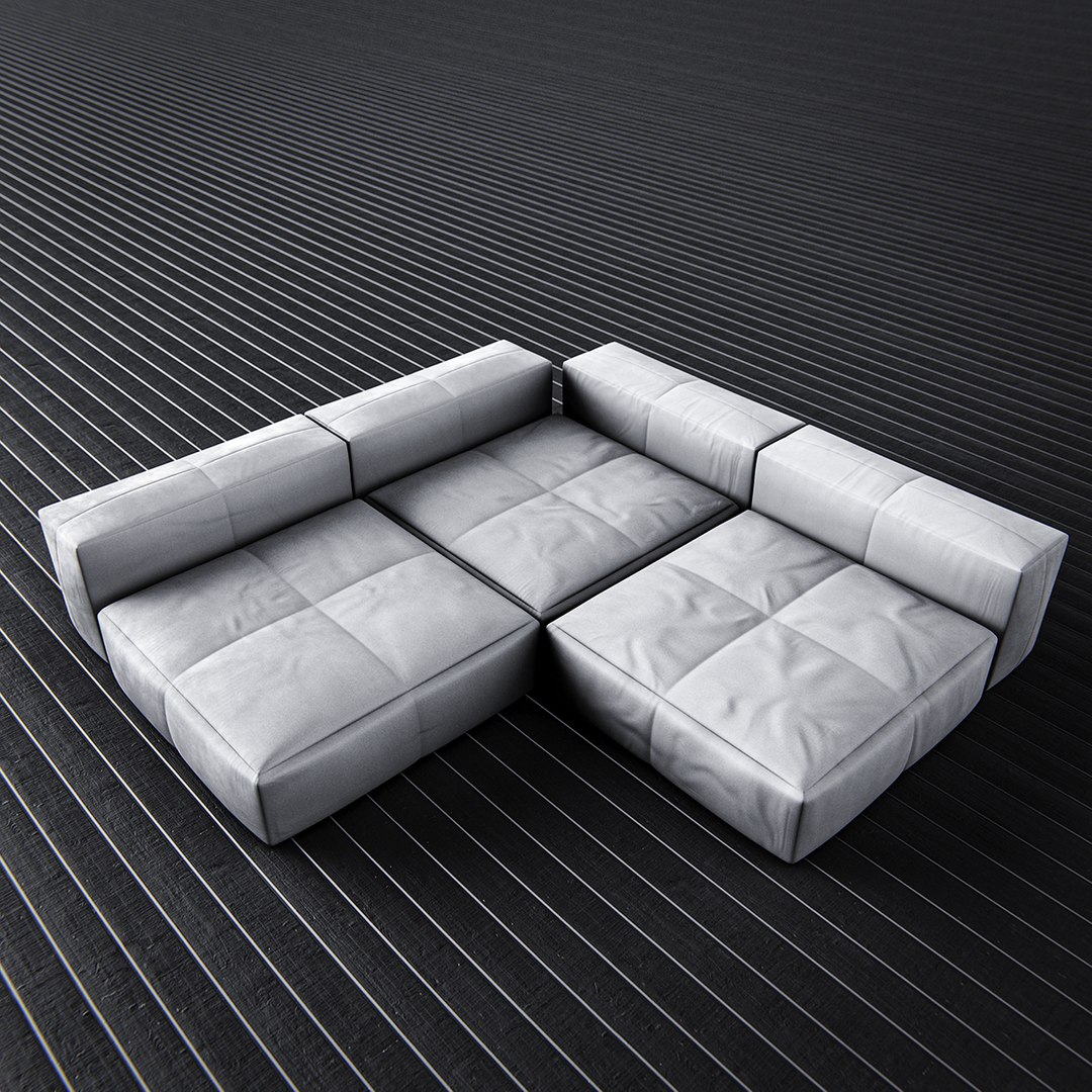 Modern Sofa Angle Model - TurboSquid 1916424