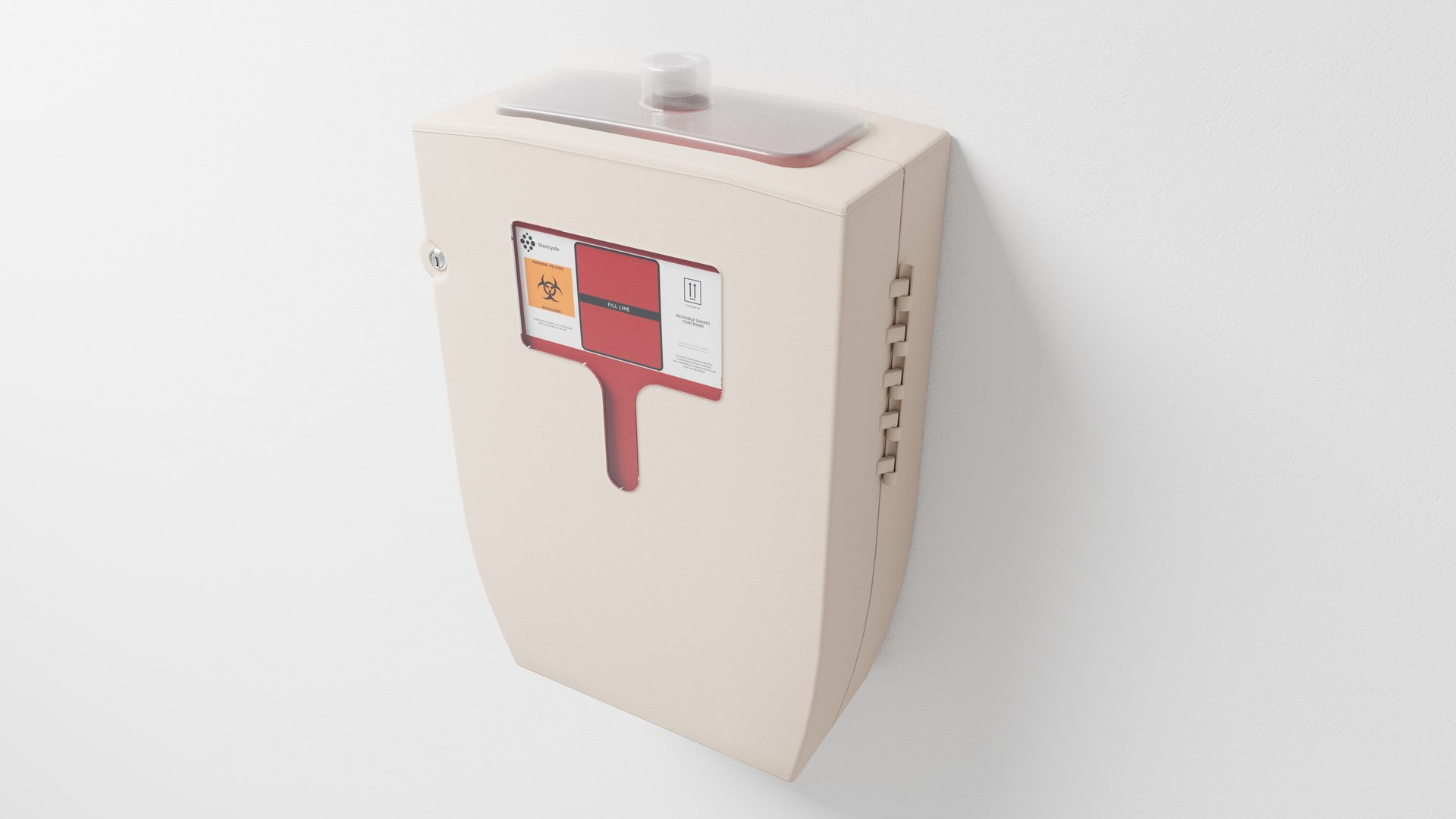 Sharps Disposal Bin 3D - TurboSquid 2232577