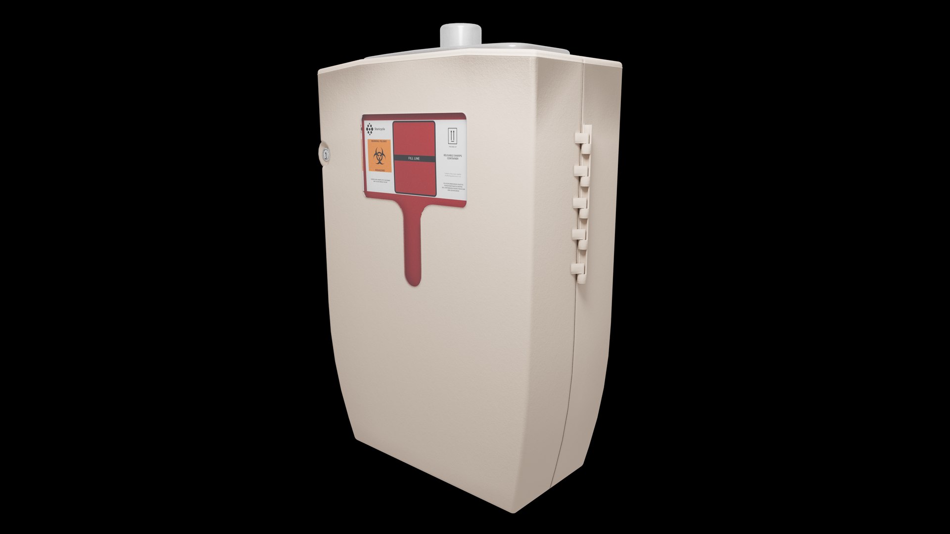 Sharps Disposal Bin 3D - TurboSquid 2232577