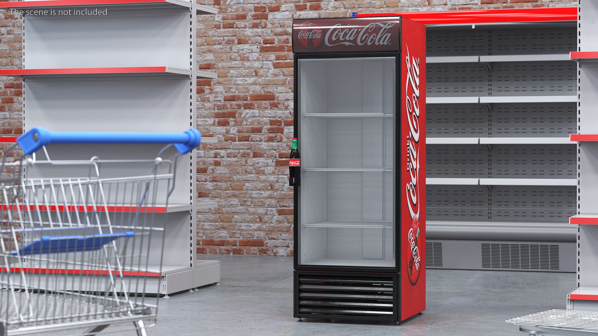3D Model Coca Cola Fridge - TurboSquid 2145570