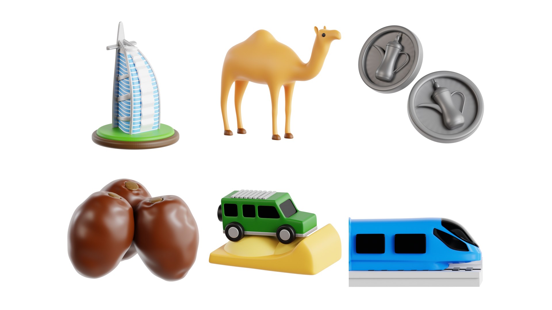 Uni Arab Emirates 3D Collection 3D Model - TurboSquid 2299108
