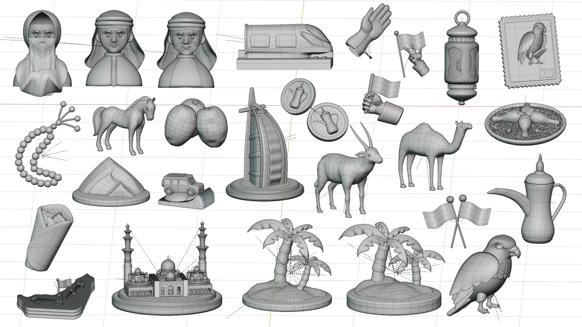 Uni Arab Emirates 3D Collection 3D Model - TurboSquid 2299108