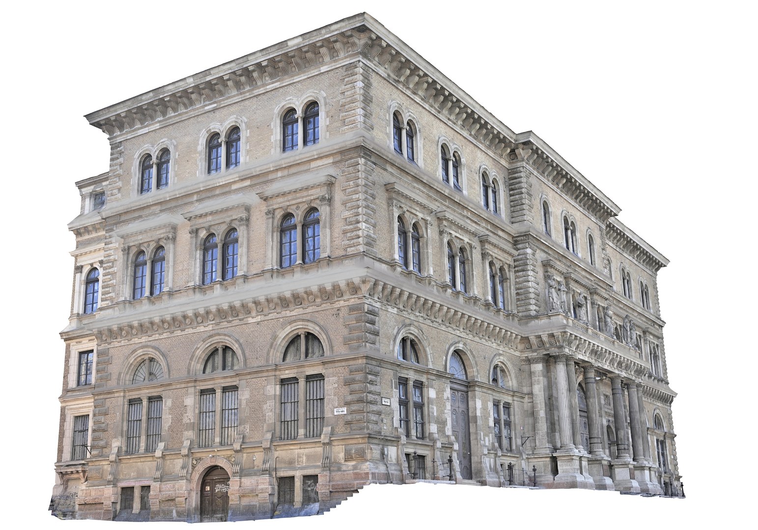 3D Palace Gate Facade Model - TurboSquid 1634250