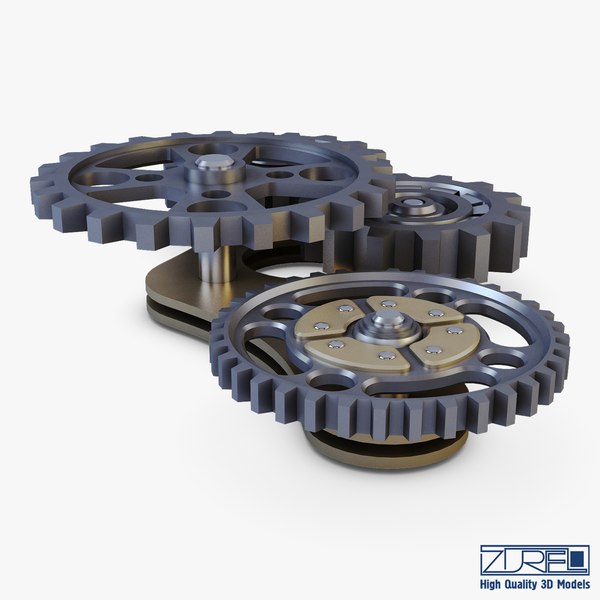 3D gear mechanism v 6 - TurboSquid 1298733