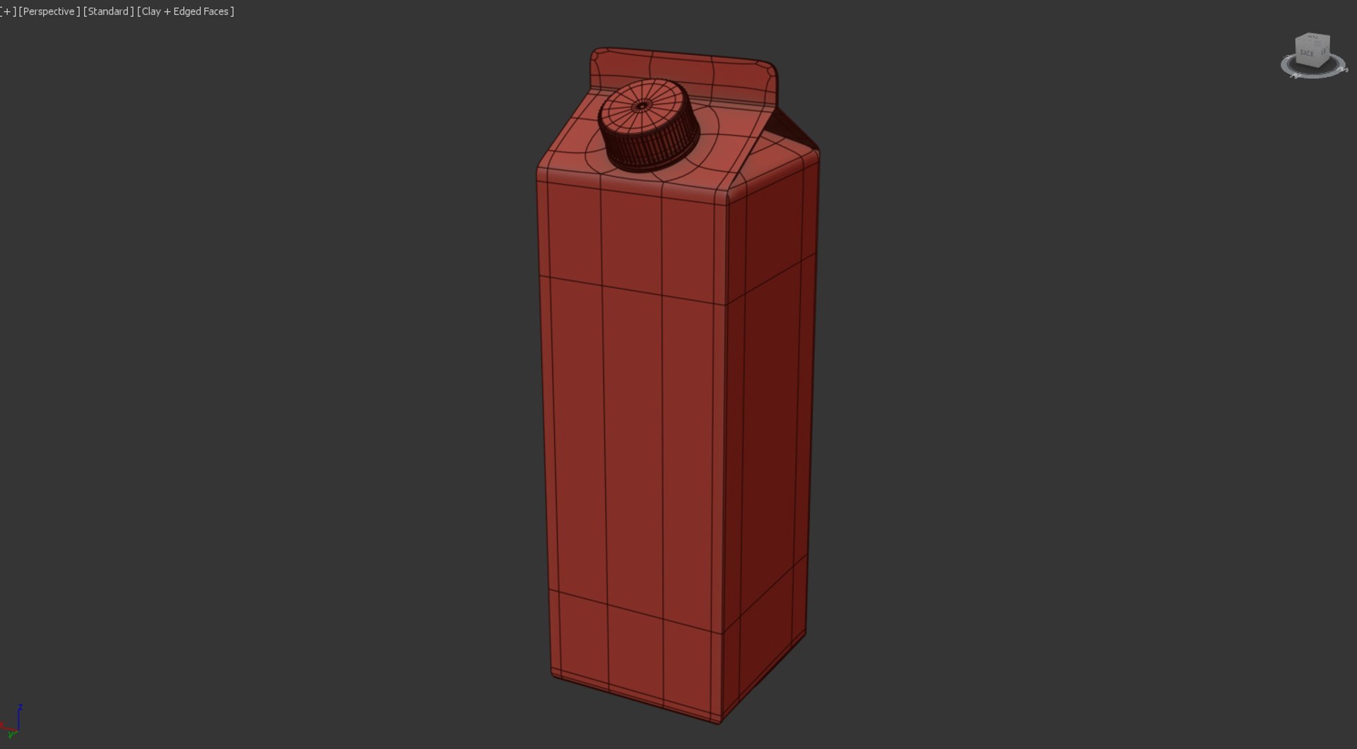 3D Model Orange Juice Carton - - TurboSquid 1532939