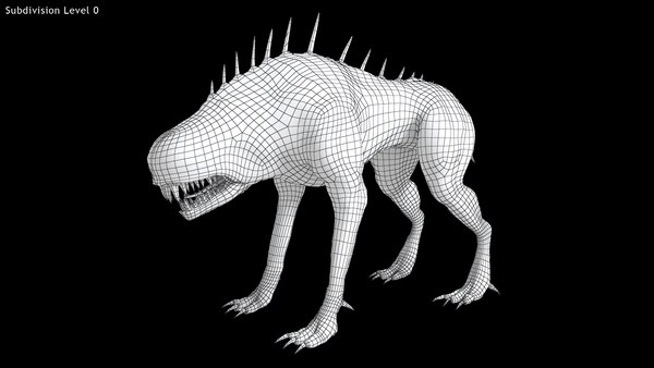 modelo 3d Perro Mutante - TurboSquid 2087666