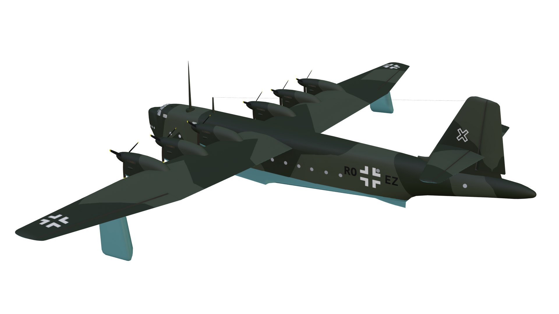 Blohm And Voss BV 238 3D Model - TurboSquid 2340427