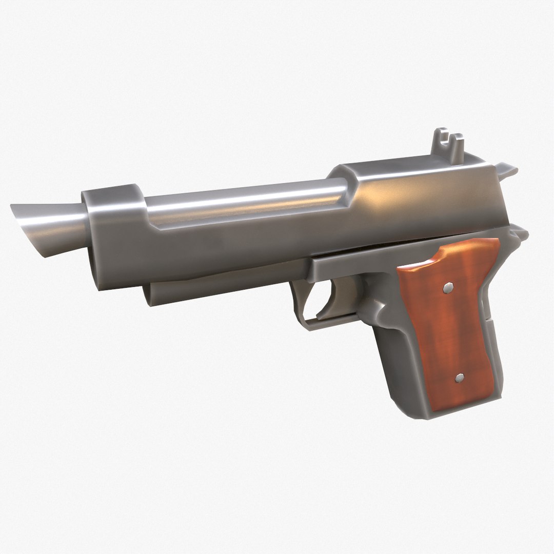 Game Ready Stylized 1911 3D - TurboSquid 2291415