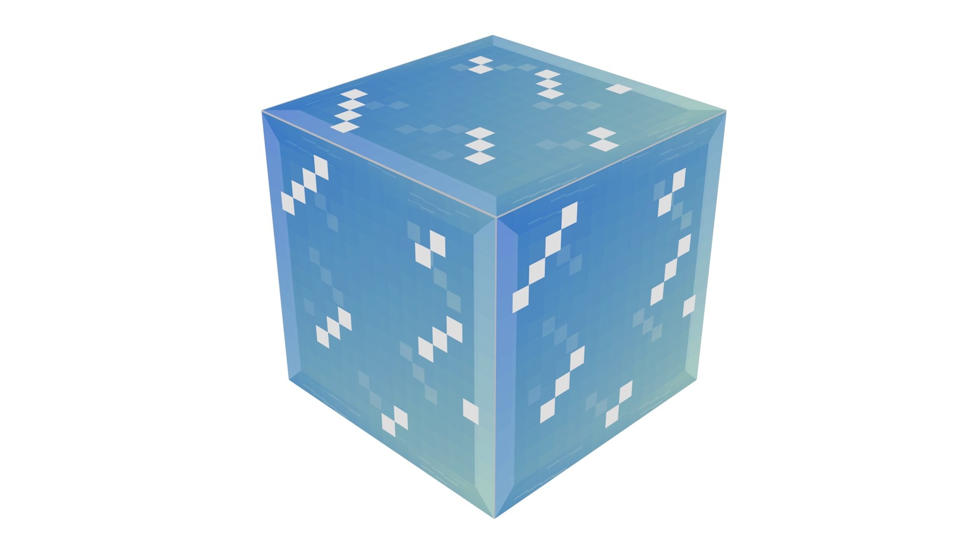 Minecraft Ice Blocks 3D Model - TurboSquid 2377373