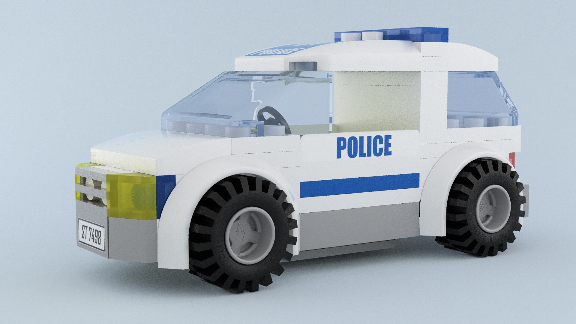 3D Model Set Lego Patrol Car - TurboSquid 1713289