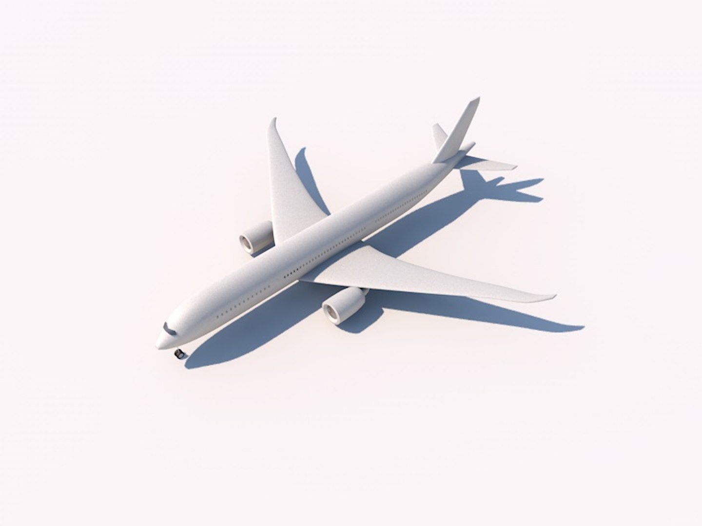 3d airbus a350 model