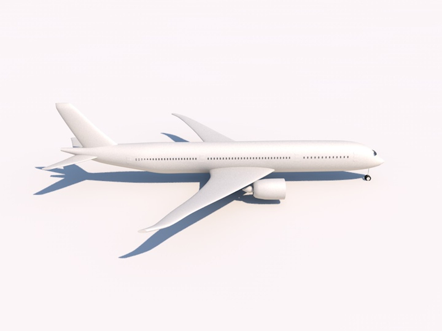 3d airbus a350 model