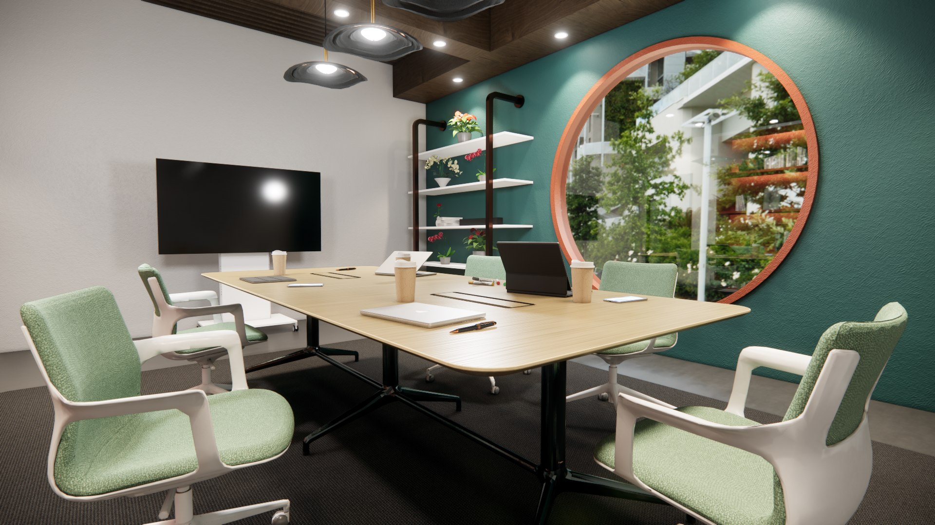 3D Model Asian-inspired Interior Office Conference - TurboSquid 2514824