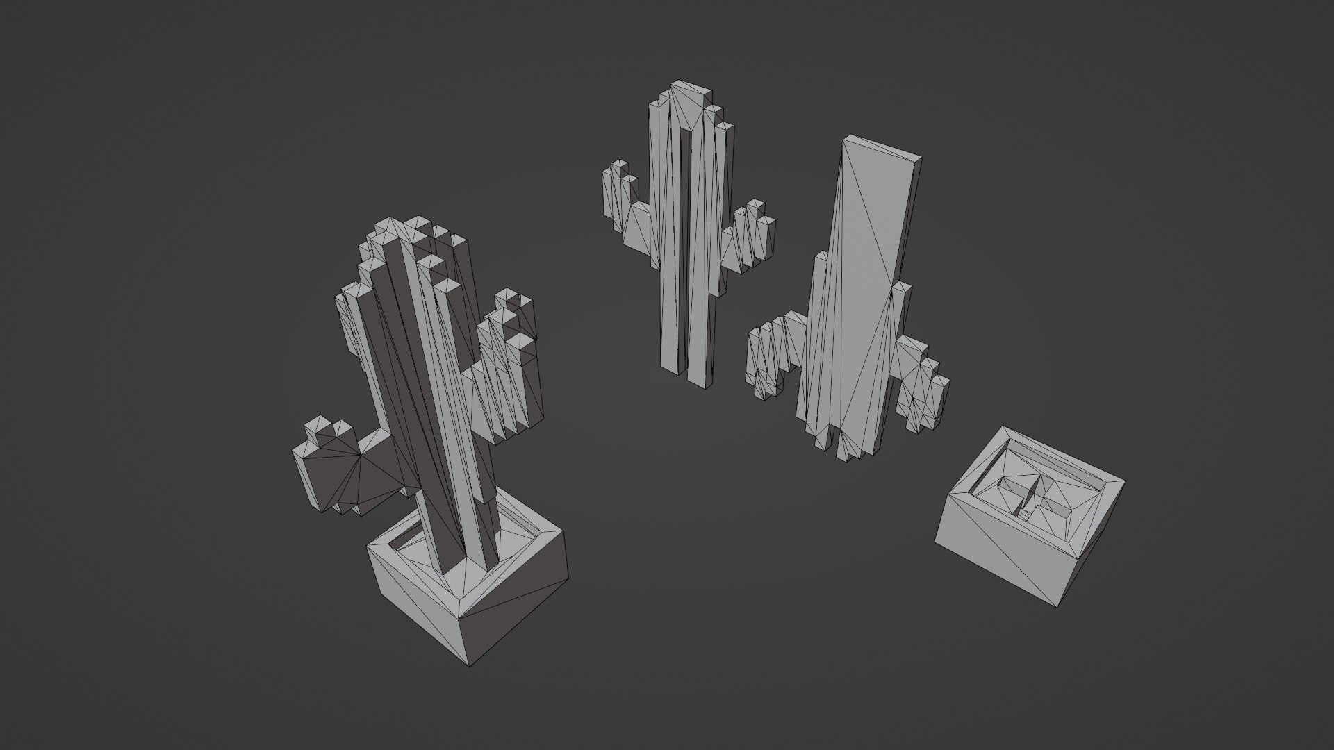 Cartoon Cactus Model - TurboSquid 1970793