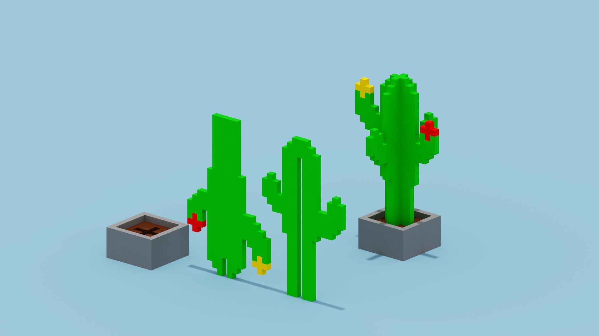 Cartoon Cactus Model - TurboSquid 1970793