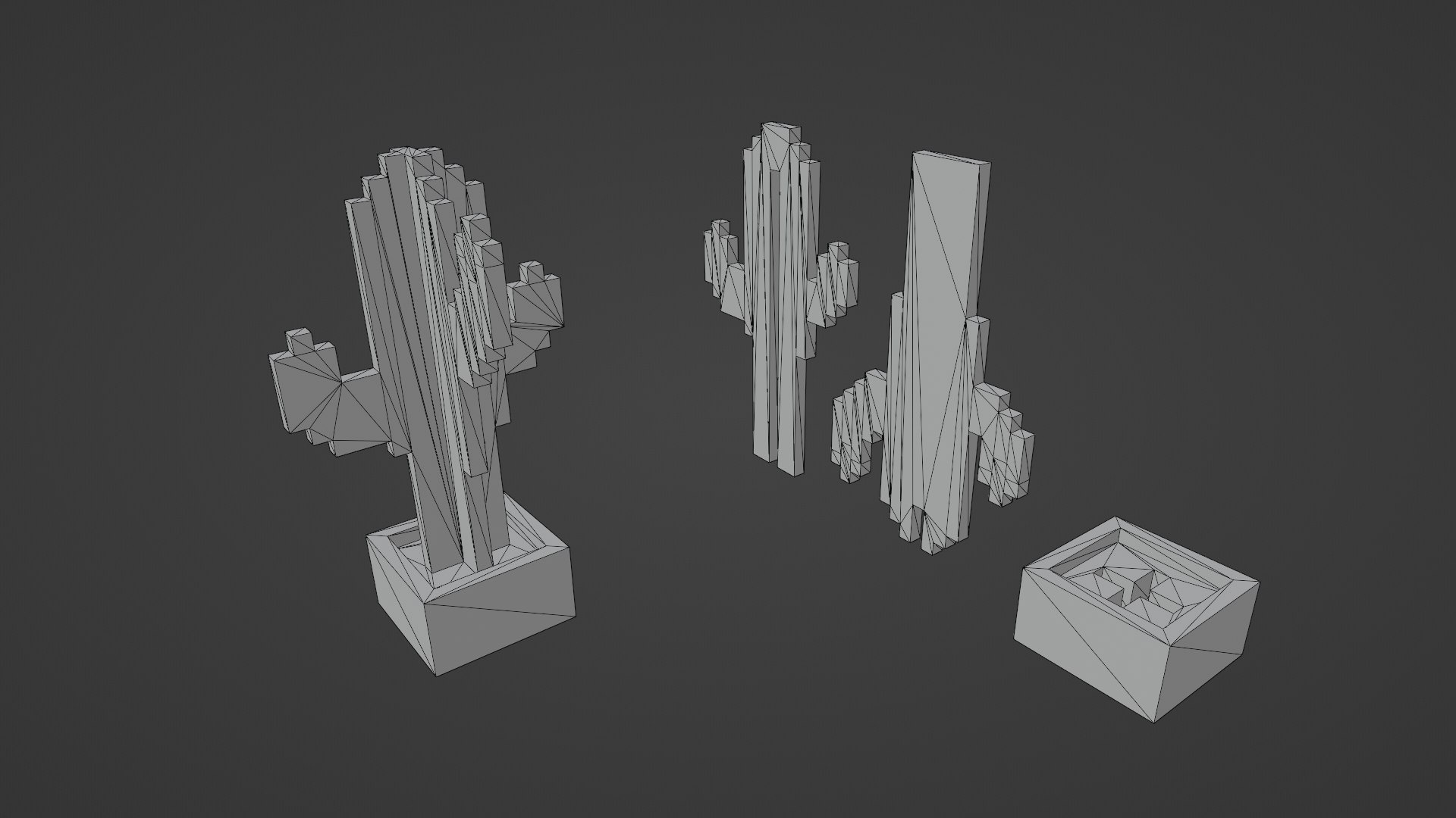 Cartoon Cactus Model - TurboSquid 1970793