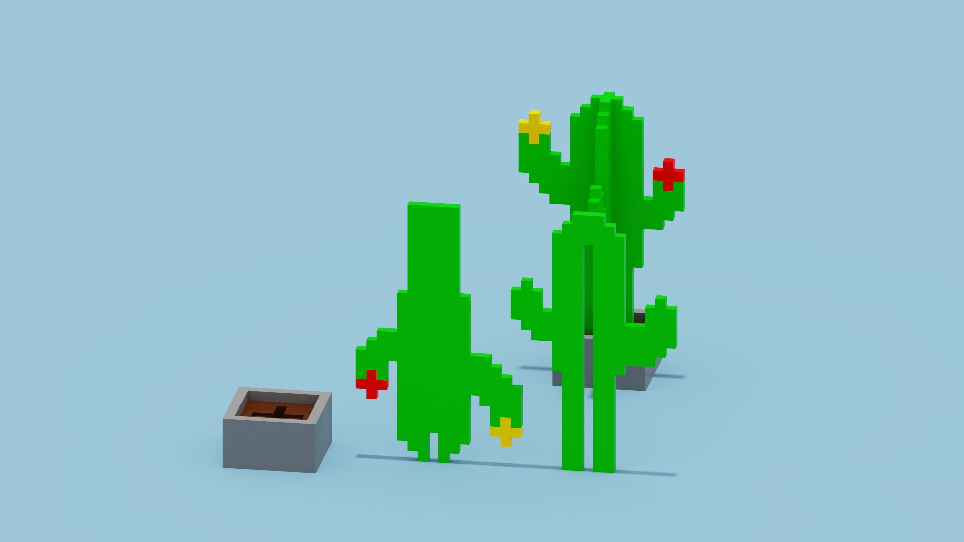 Cartoon Cactus Model - TurboSquid 1970793
