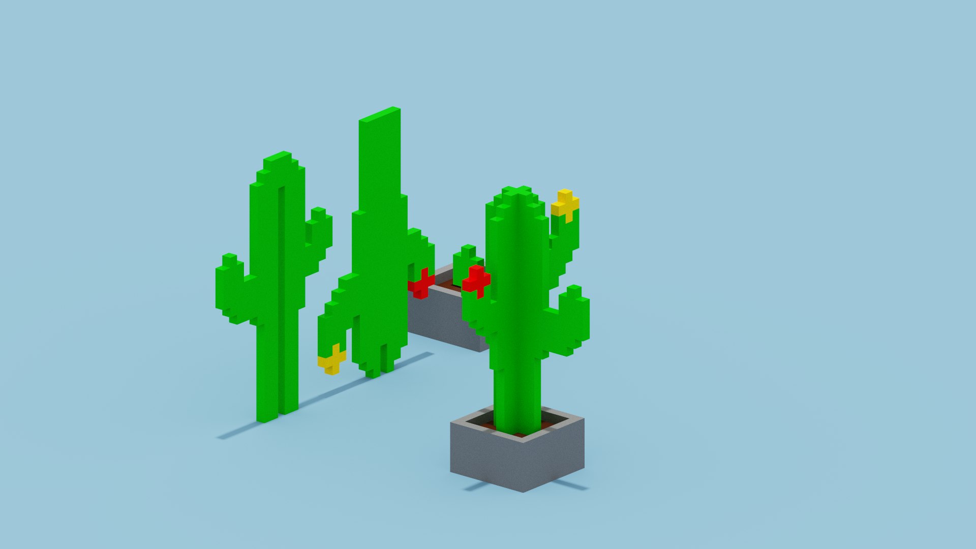 Cartoon Cactus Model - TurboSquid 1970793