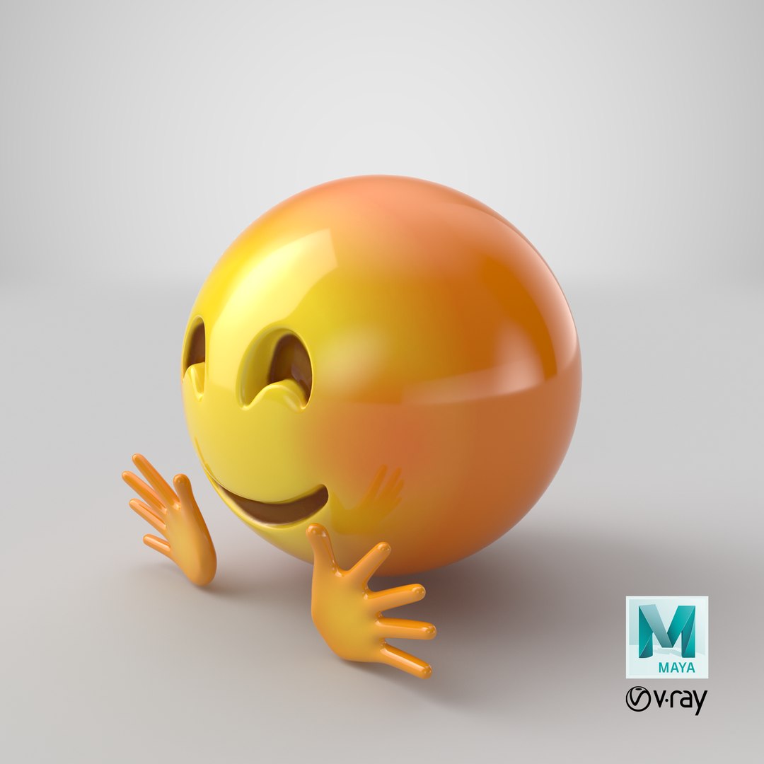 Emoji 21 Hugging Face 3D - TurboSquid 1368501