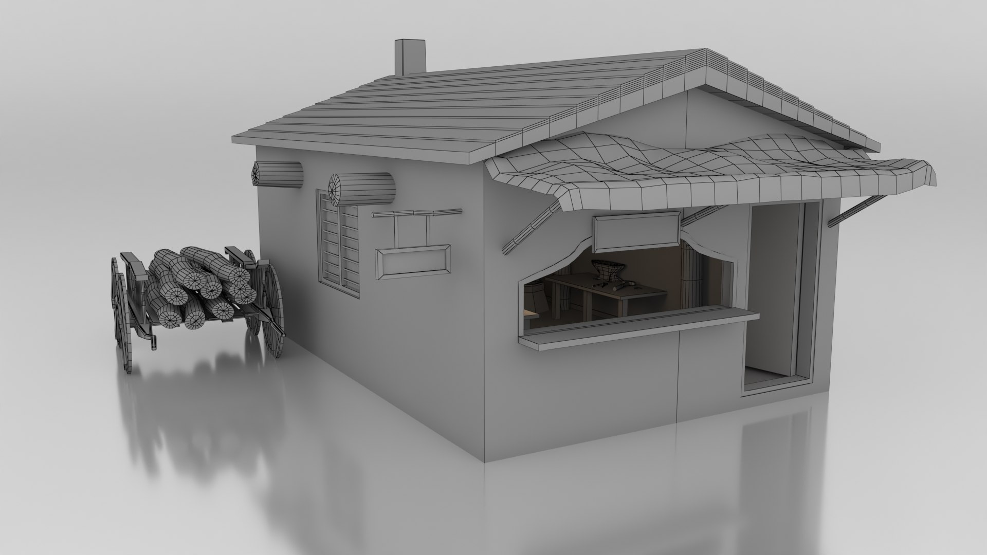 3D Medieval Blacksmith Shop - TurboSquid 1794446