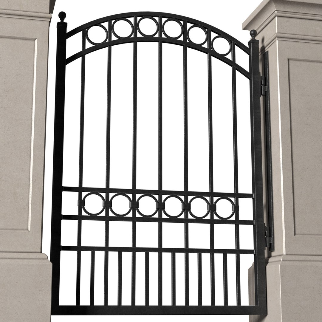 Gates In Classic Style Entrance Forged 3D Model - TurboSquid 1998711