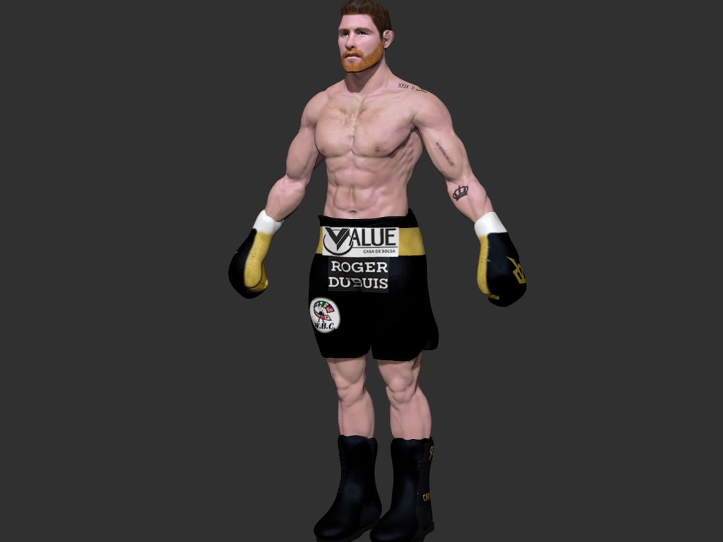 Fighter Canelo Alvarez 3D - TurboSquid 1332961