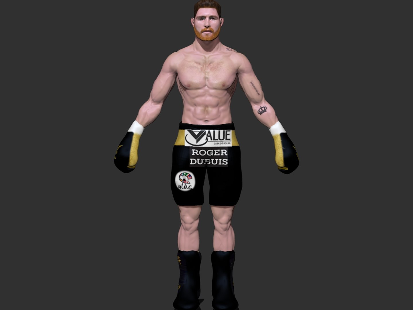 Fighter Canelo Alvarez 3D - TurboSquid 1332961