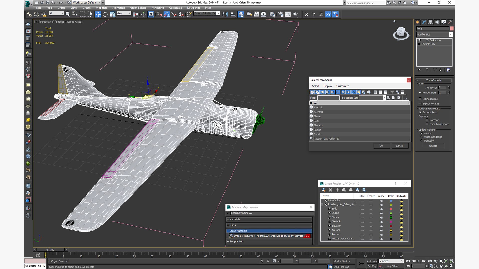 3D Russian UAV Orlan 10 - TurboSquid 2000276